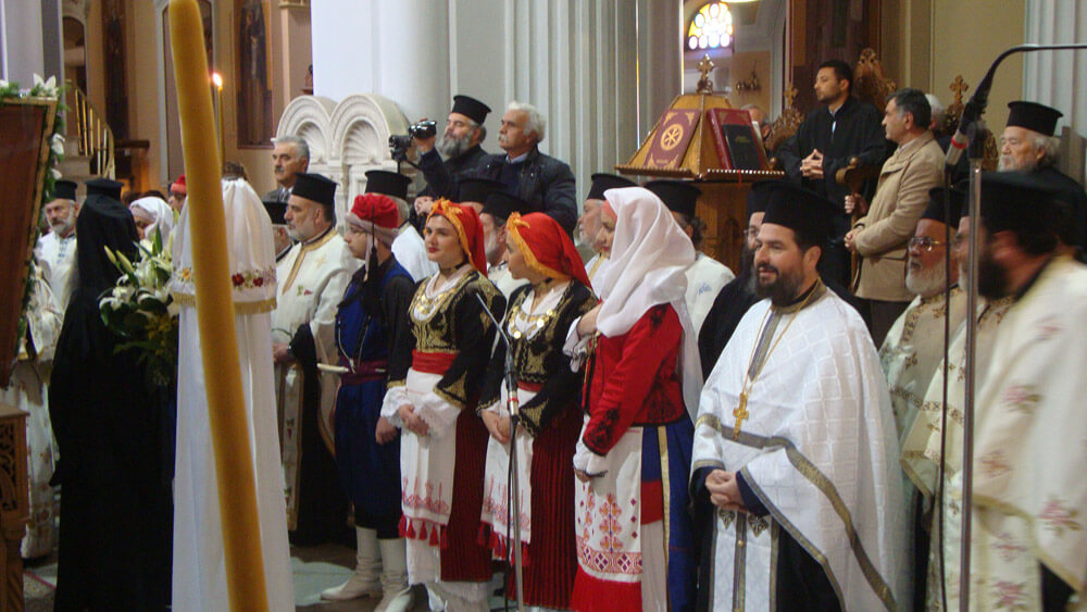 Άφιξη εικόνας της Παναγίας από το Άγιον Όρος - Παραδοσιακό Εργαστήρι Χορού
